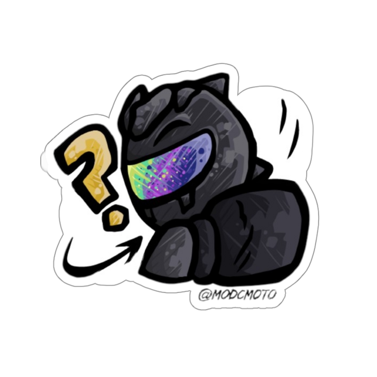 Mini-MOD Question Sticker – ModcMoto